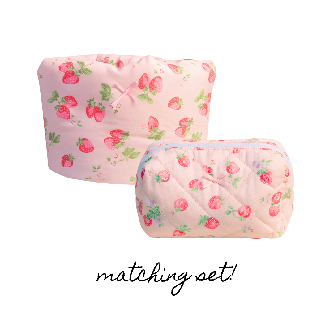 PINK STRAWBERRY - MATCHING SET (2) – Beyond Scrunchies